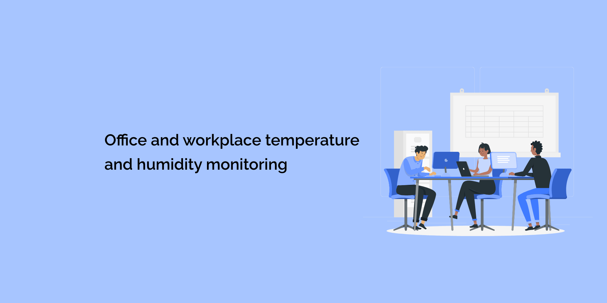 Office and workplace temperature and humidity monitoring – tempCube